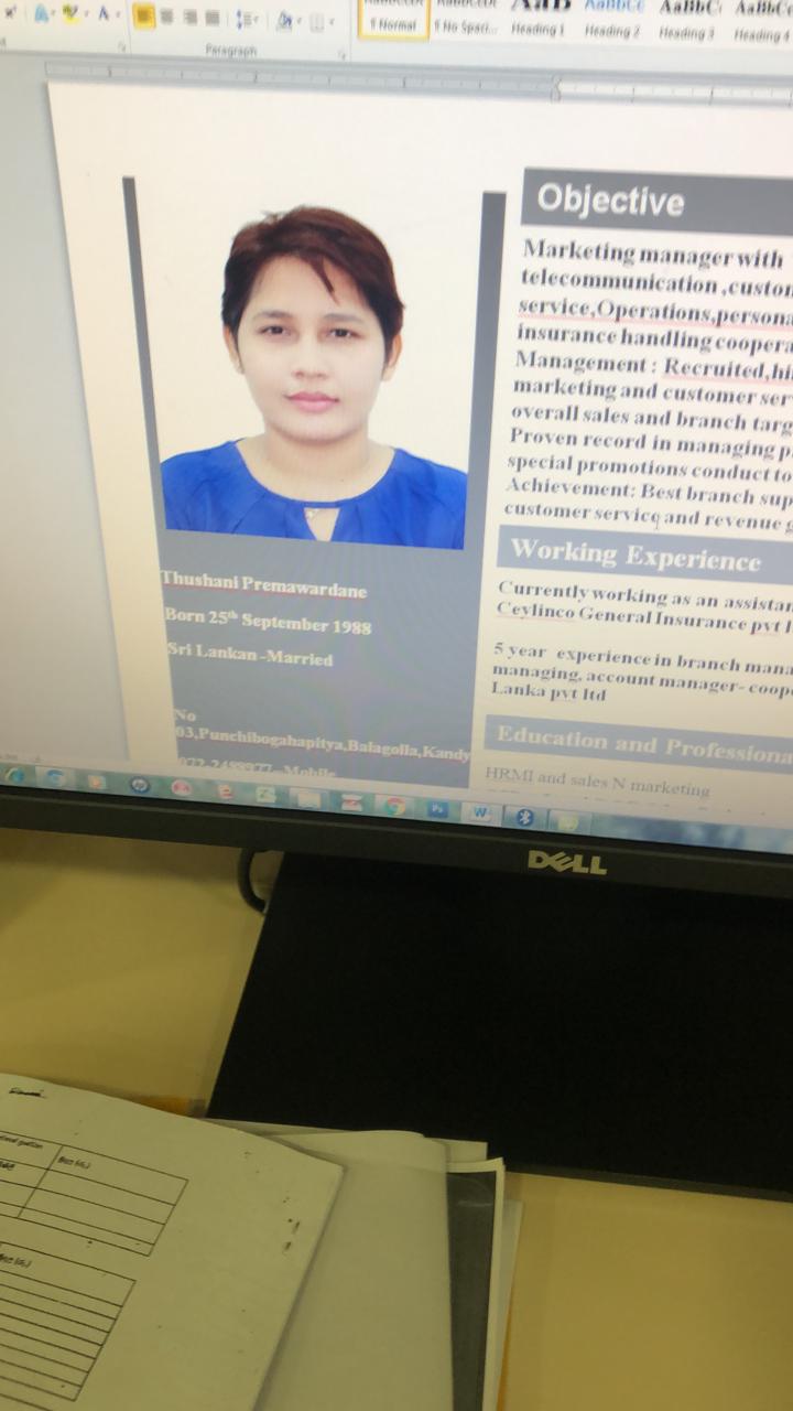 Thushani - Lanka Talents